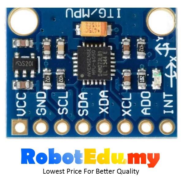6DOF MPU 6050 GY 521 3 Axis Gyro Accelerometer Sensor Module Arduino