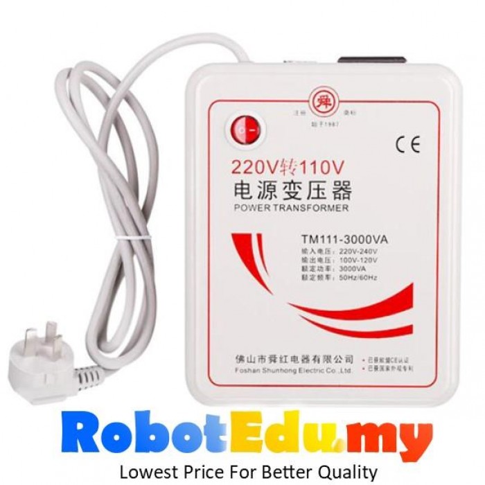 TW111 PSU 3000W 220V to 110V , 120V AC-AC Power Supply Adapter Converter