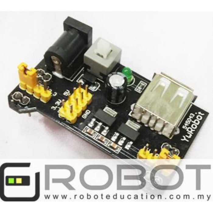 5V 3.3V Breadboard Power Supply USB / 9V Module MB102 Donut Bread Board ...