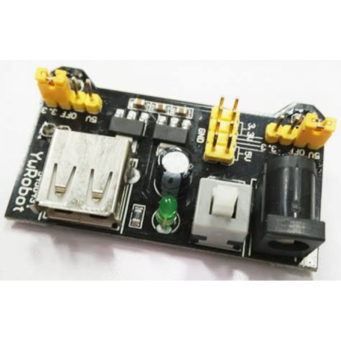 5V 3.3V Breadboard Power Supply USB / 9V Module MB102 Donut Bread Board ...
