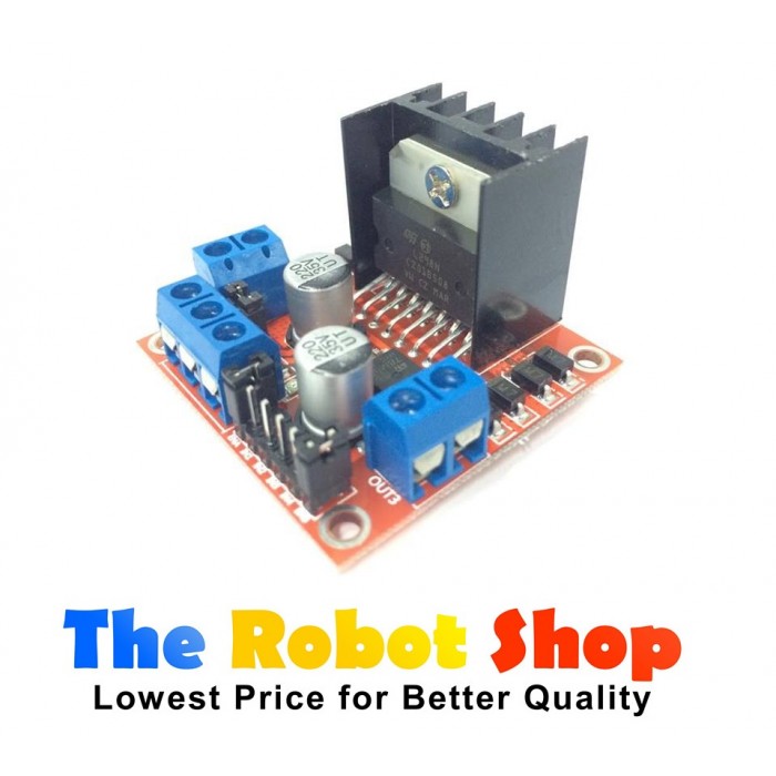 Arduino L298N DC Motor Driver Dual H Bridge for Smart Car
