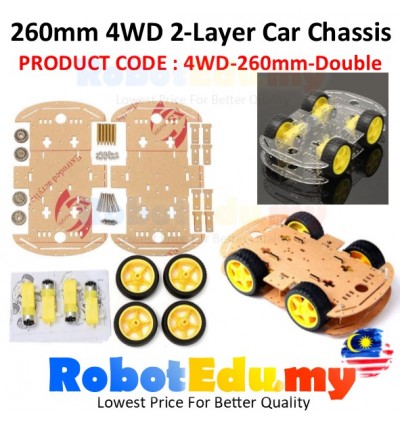 Arduino 2WD 4WD Acrylic Aluminium Single / Double Layer Mini Large ...