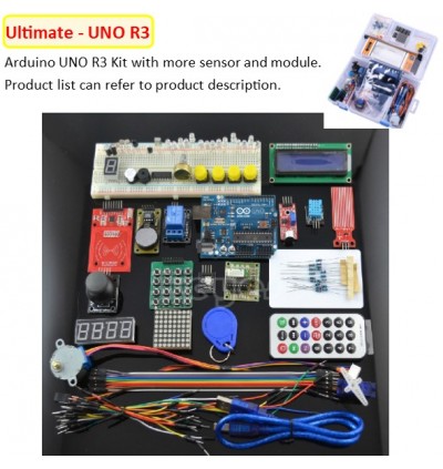 Arduino UNO R3 / Mega 2560 RBT School Basic Advance Ultimate Pro Upgraded Beginner Sensor LED ...