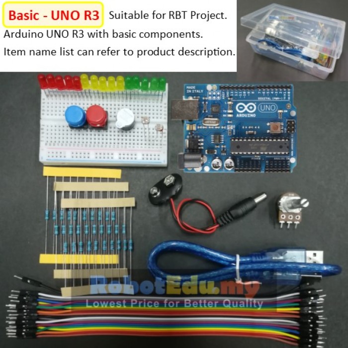 Arduino UNO R3 / Mega 2560 RBT School Basic Advance Ultimate Pro Upgraded Beginner Sensor LED ...