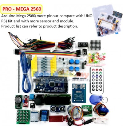 Arduino UNO R3 / Mega 2560 RBT School Basic Advance Ultimate Pro Upgraded Beginner Sensor LED ...