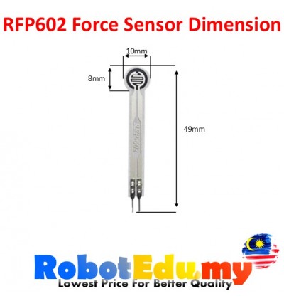 FSR402 / RFP602 Round Flat Film Pressure Force Sensitive Resistor ...