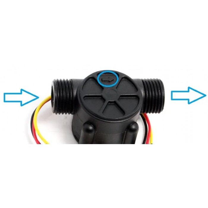 Pipe G1/2 G 1/2 Inch 20.5mm YF-S201 Water Flow Sensor Meter Fluid Hall ...