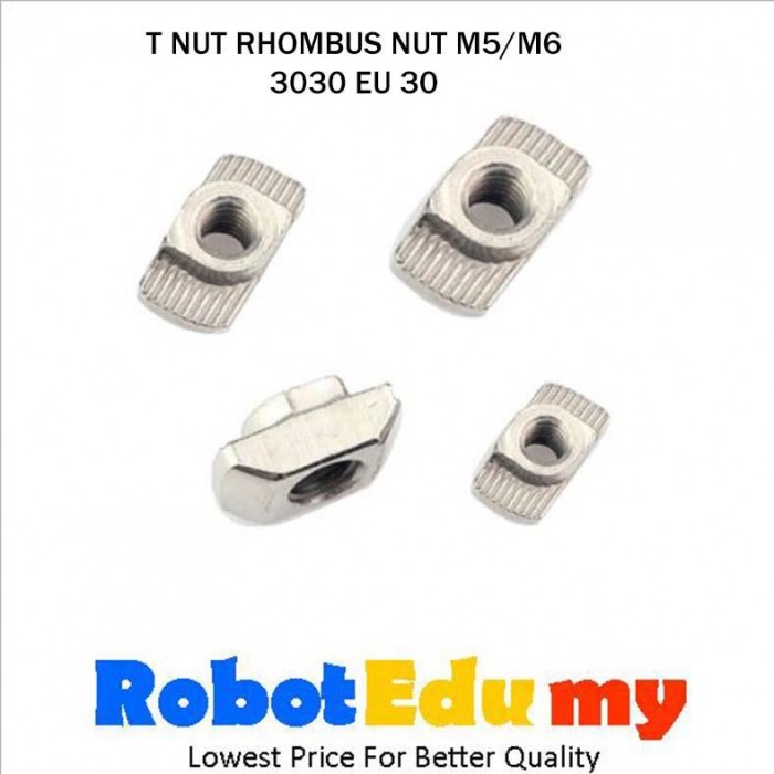 Aluminium Profile 3030 EU 30 T Slot Rhombus Nut T Nut ( M5 , M6)