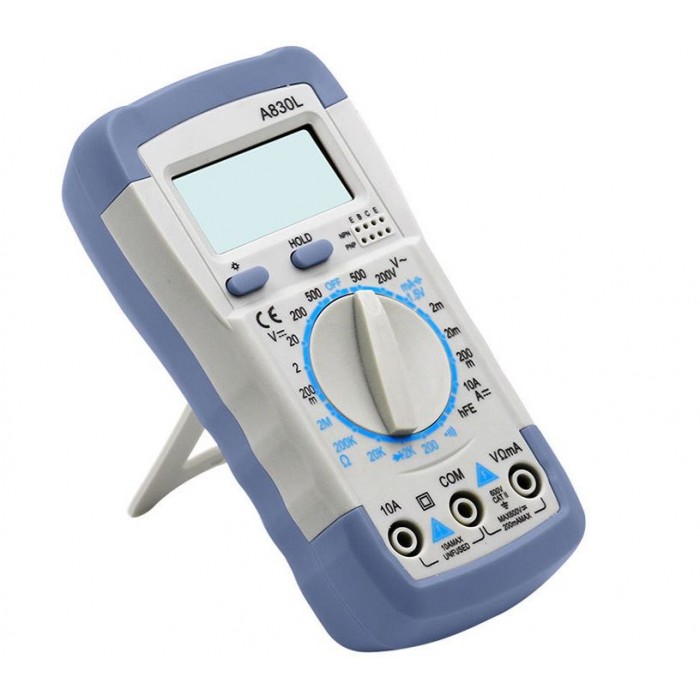 FREE 9V BATTERY - LCD Digital Multimeter A830L DC AC Current Ampere ...