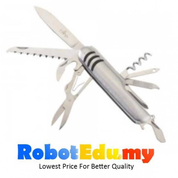 Stainless Steel Multi Purpose Knife Scissor Screw Driver 11 Multitool