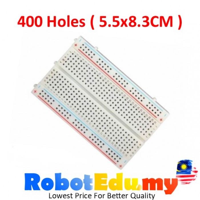 MB102 Solderless Mini Medium Large Breadboard 170 400 830 Holes Dupont ...