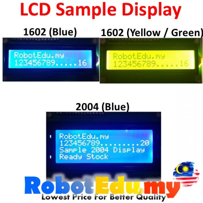 Lcd 1602 2004 16x2 20x4 Lcd Screen Liquid Crystal Display Module For Diy Arduino Project