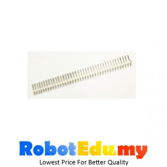 Electronic Component - Straight Male Pin Pins Header 1x40ways (White ...