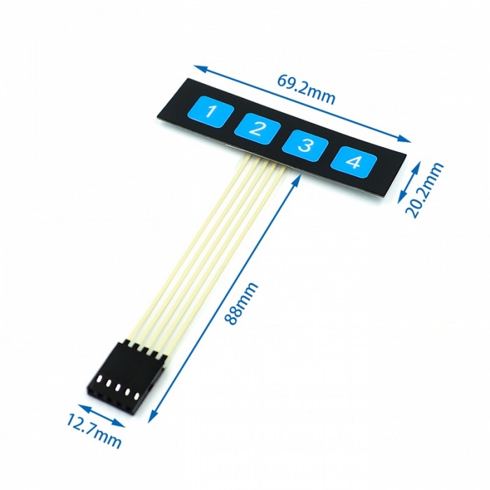 1x4 3x4 4x4 4 12 16 Keypad Keyboard Touch Button Switch Matrix Array ...