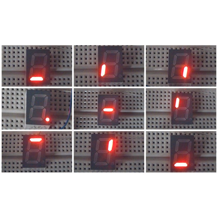 1/2/3/4 Ways Channel 7 Seven Segment LED Red Number Digit Display 0.56 ...