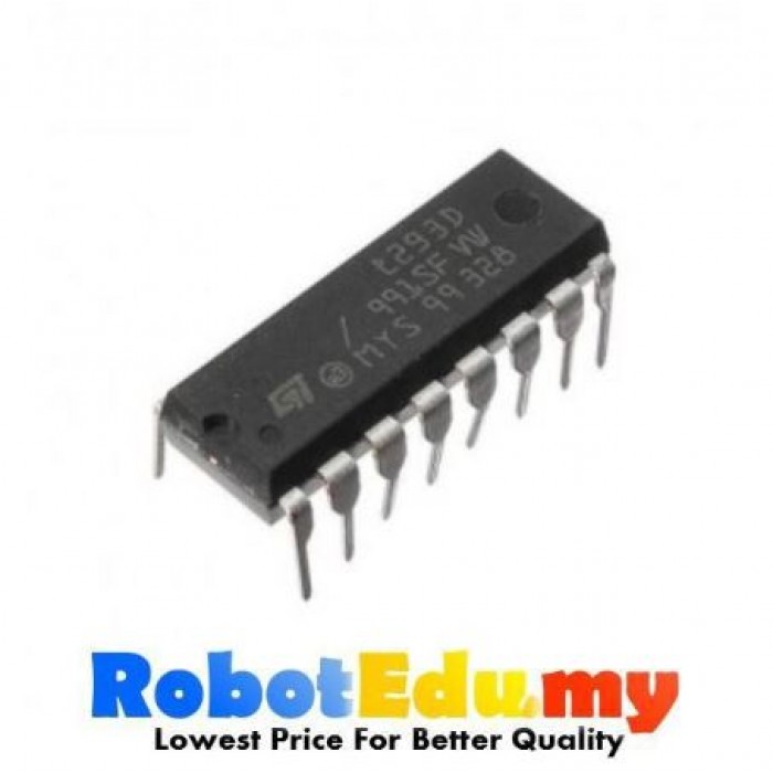 Arduino L293D DIP-16 Dual H-Bridge Motor Driver Controller IC