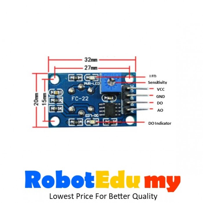 Arduino MQ-9 Carbon Monoxide sensor module CO flammable gas detection ...