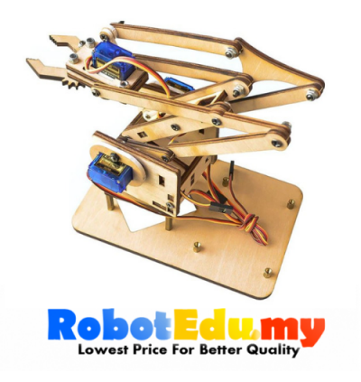 Arduino DIY MeArm 4DOF Wooden Wood / Acrylic DIY Robotics Robot Arm Kit ...