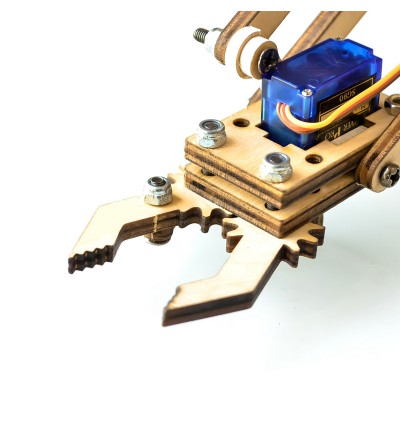 Arduino DIY MeArm 4DOF Wooden Wood / Acrylic DIY Robotics Robot Arm Kit ...