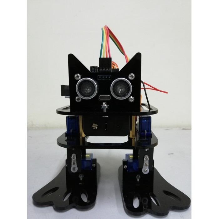 Arduino UNO DIY 4-DOF 2 Feet Humanoid Robot Dancing Robot Obstacle ...