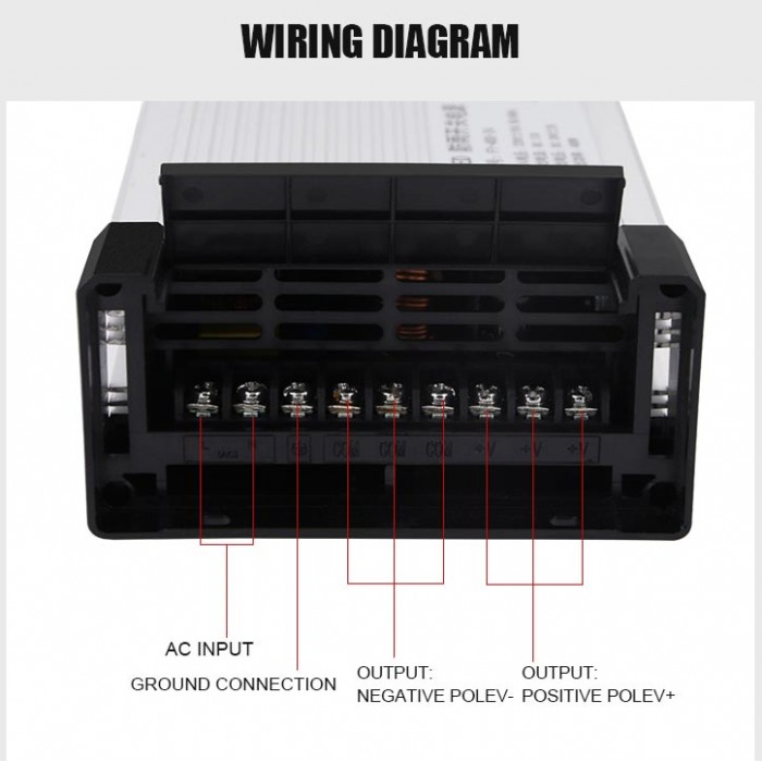 [PSU] AC to DC 400W 12V 33A Rainproof Aluminium CCTV LED Outdoor ...