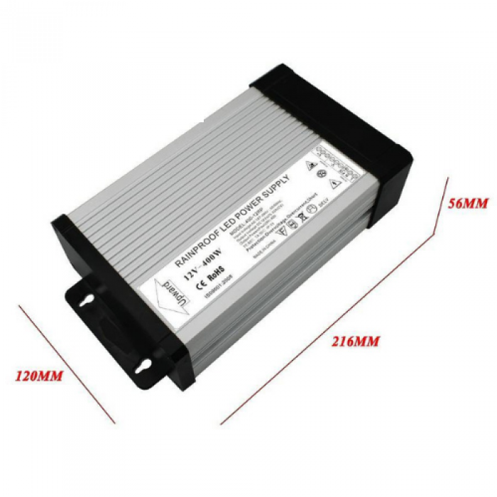 [PSU] AC to DC 400W 12V 33A Rainproof Aluminium CCTV LED Outdoor ...