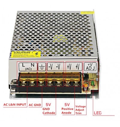 [PSU]AC to DC 50W 5V 10A CCTV Alarm LED Switching Power Supply Adapter