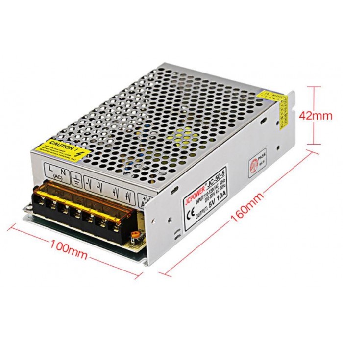 [PSU]AC to DC 50W 5V 10A CCTV Alarm LED Switching Power Supply Adapter