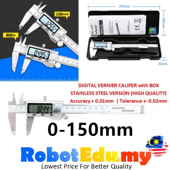 150mm 200mm 6/8 inch LCD Digital Electronic Vernier Caliper Ruler ...