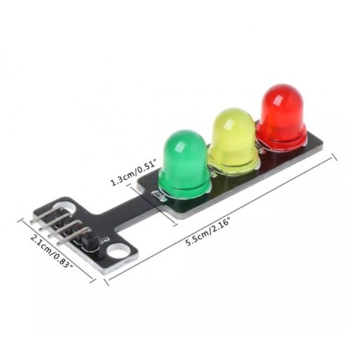 Traffic Light Module System LED 8mm Red Yellow Green 3 LEDs Lights Emitting Diode 5V Signal ...