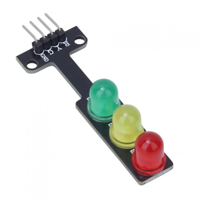 Traffic Light Module System LED 8mm Red Yellow Green 3 LEDs Lights Emitting Diode 5V Signal ...