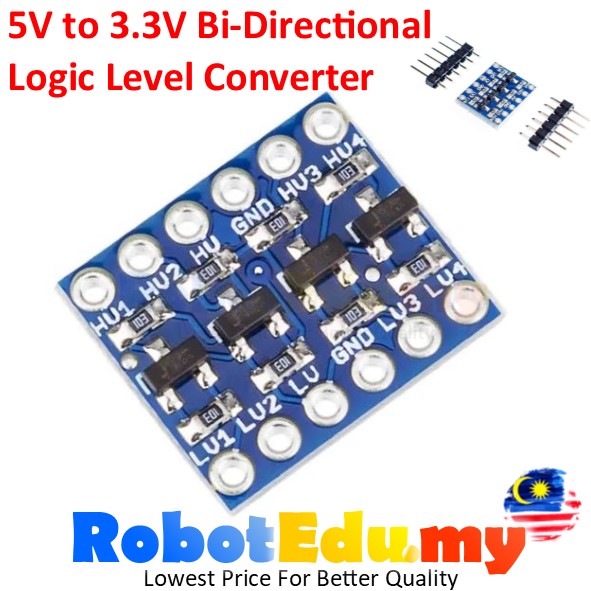 5V to 3.3V 3V 4 Ways Channels Logic Level Converter Voltage Signal IIC UART SPI Bi-Directional ...