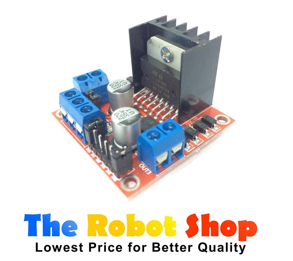 Arduino L298N DC Motor Driver Dual H Bridge for Smart Car
