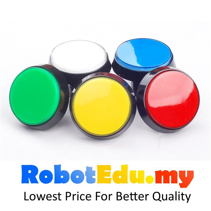 100mm Big Dome Push Press Button with 12V LED Light Switch;