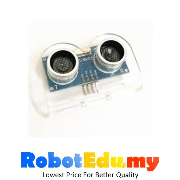 Arduino Ultrasonic Sensor HC-SR04 Bracket / Holder - Transparent